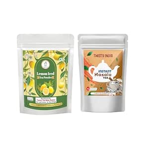 Twisty The Boba Station® Lemon Iced Tea Powder & Instant Masala Tea ...