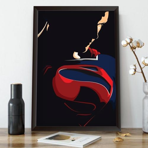 Waltractive Superman Wall Art Framed Poster - Available in 10x13 and ...