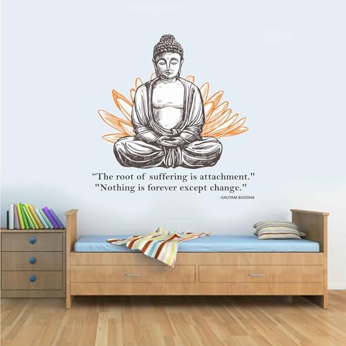 Wallstick Buddha Quotes wallstickers (Vinyl 70 cm x 55 cm) : Amazon.in ...