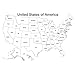 Amazon.com: Map of The United States Coloring Poster for Kids Family ...