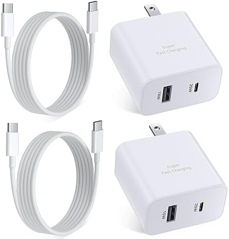 Amazon.com: Fast Charger Type C, Excgood Dual Port 25W+15W Super Fast ...