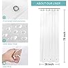 Amazon.com: Mrs Awesome 36x78 Small Stall Shower Curtain Liner with 3 ...