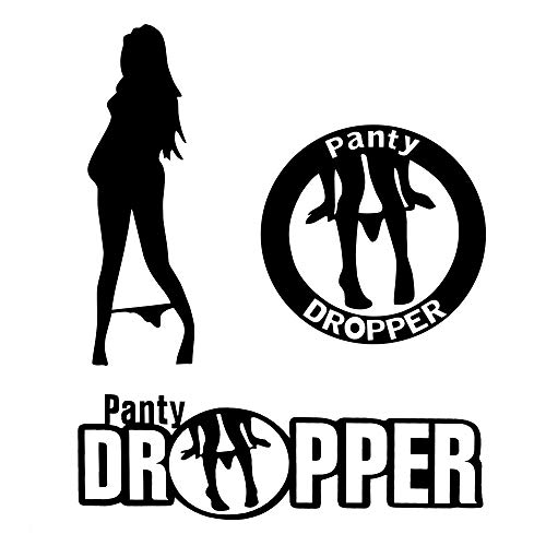 TOMALL 3pcs 7" Panty Dropper Decal Reflective Panty Dropper - Want It All