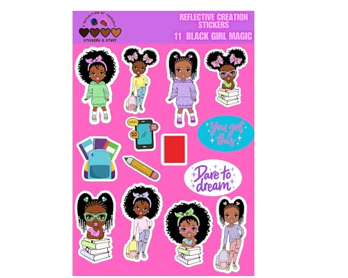 Amazon.com: Back to school, diverse stickers, African American decals ...