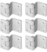 6 Pcs 2-3/4" Half-Surface Hinges Chest Hinges, (46+44+35) mm Width ...