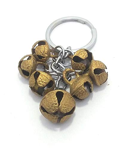 Key Tech Brass Bell Ghunghru Metal Keychain (Bronze) : Amazon.in: Fashion