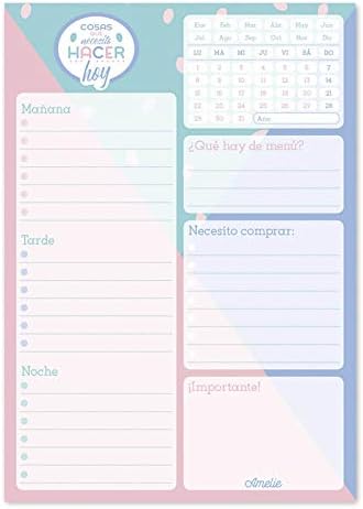 Grupo Erik Amelie Spanish Daily Planner A5 | Desk Calendar | Family ...