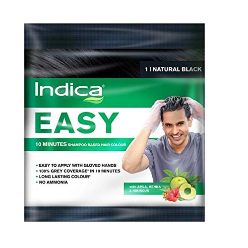 Indica Easy Mini Hair Color Natural Black, 18ml- : Amazon.in: Beauty