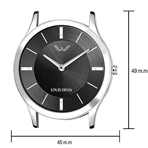 LOUIS DEVIN SLM023 Stainless Steel Chain Analog Wrist Watch for Men ...