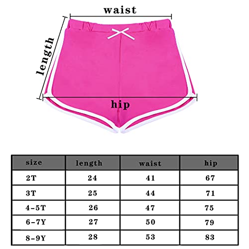 URATOT 2 Packs Girls Dolphin Yoga Short Athletic Running Short Pants ...