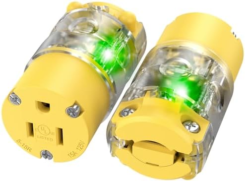 UL Listed NEMA 5-15P Extension Cord Repair Ends Replacement Male Plug ...