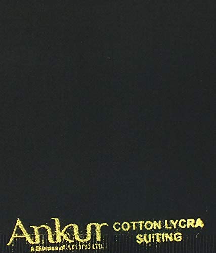 Ankur A Division Of Arvind Ltd. Men's Cotton Lycra Solid Stretchable 1. ...