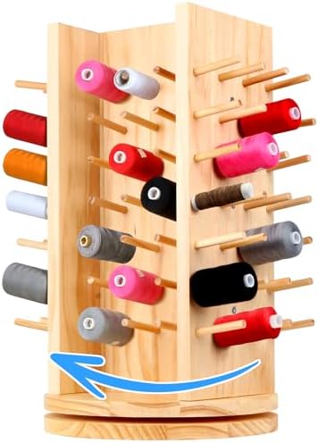 Amazon.com: Alyoen 98 Spools Thread Holder, 360° Rotating Embroidery ...