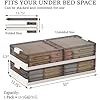 Amazon.com: Luseba Under Bed Storage Containers, Stackable Under Bed ...