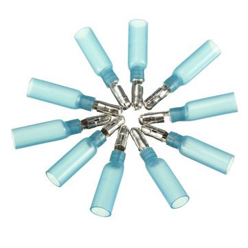 Generic 10Pcs 0.7Cm Blue Terminals Male Bullet Connector 1.5-2.5Mm² 16 ...