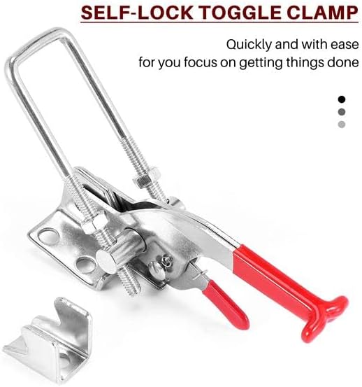 Smallterm 2Pcs Adjustable Latch 2000Lbs Capacity Heavy Duty Adjustable ...