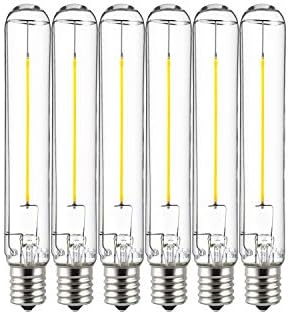 Sunlite LED Filament T6 T6.5 Tubular Light Bulb, 2 Watts (25W ...