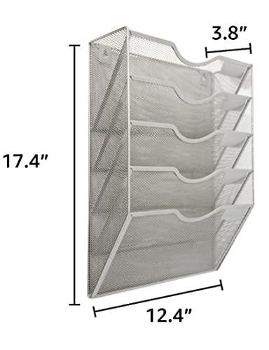 Snapklik.com : Klickpick Office 5 Sections Hanging Files Wall Mounted ...