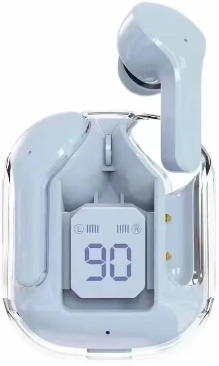 SSN Global Ultra pods Wireless LED Digital Display Transparent Headset ...