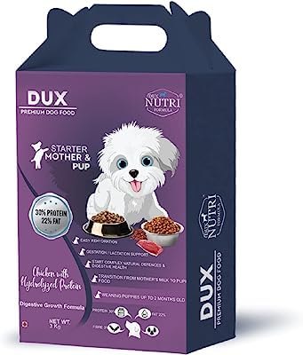 DUX Premium Puppy Food, Starter, Chicken with hydrolyzed Formula Net ...