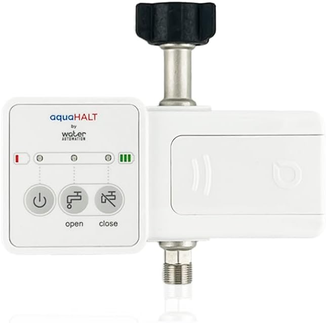 aquaHALT FLIP Smart Home Water Toilet Leak Detector Alarm and Automatic ...