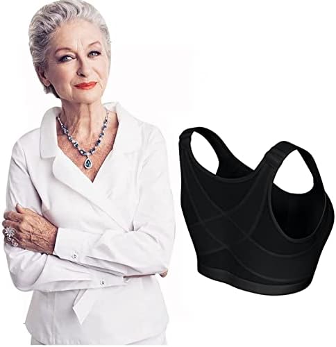 Amazon.com: Batehif Women's Full Coverage Front Closure Wire Free Back ...