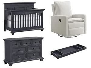 Amazon.com : Oxford Baby 4 PC Nursery Set: Weston 4-in-1 Convertible ...