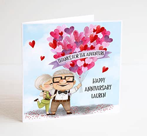 Ellie and Carl UP Anniversary Card - Thanks for the Adventure! Husband ...