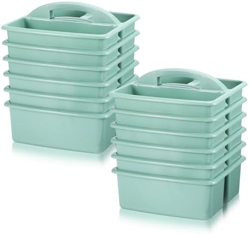 Amazon.com : Lineshading 12 PCS 3-Compartment Caddies with Handles ...