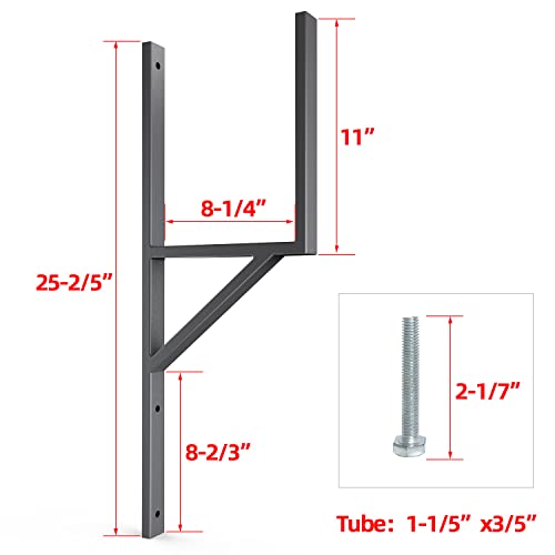 Snapklik.com : Heavy Duty Side Mount Trailer Ladder Rack For Enclosed ...