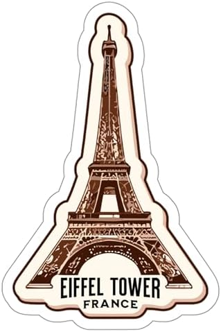 Amazon.com: Eiffel Tower France Sticker Weatherproof Souvenir Decal ...