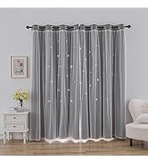 Amazon.com: indistar Star Curtains for Bedroom Star Hollow Out Blackout ...