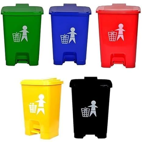 HOMNIX Plastic Bio Hazard/Biomedical Waste Step On Dustbin for ...