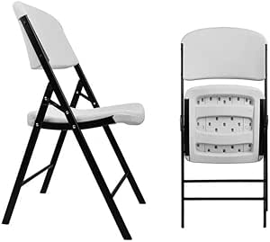 Amazon.com: Heavy-Duty Folding Chairs (2 Pack) – 500 lb Capacity, Steel ...