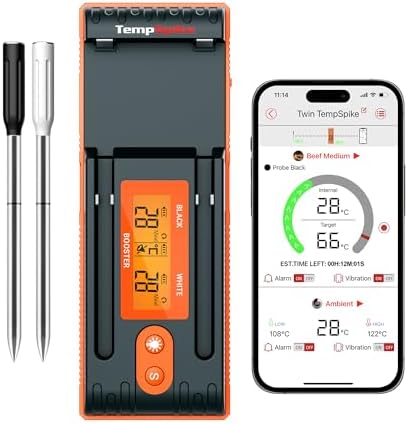 Ninja ProChef Wireless Meat Thermometer Probe for Indoor & Outdoor ...