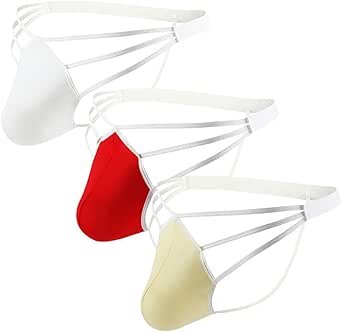 ADAHOP Mens Low Rise Jockstraps G-String Bulge Pouch Thong Guys Pants ...