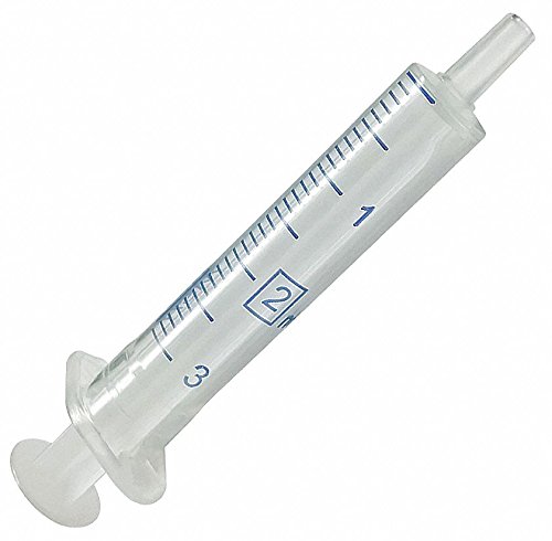 Syringe,3mL,Luer Slip,Plastic,PK100: Amazon.com: Industrial & Scientific