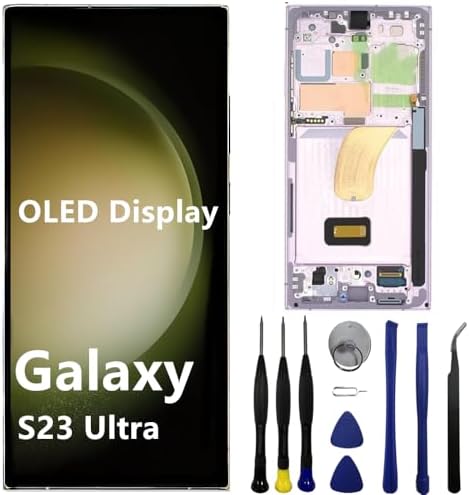 Amazon.com: OLED for Samsung Galaxy S23 Ultra Screen Replacement S23ultra 5G S918U S918B/DS ...