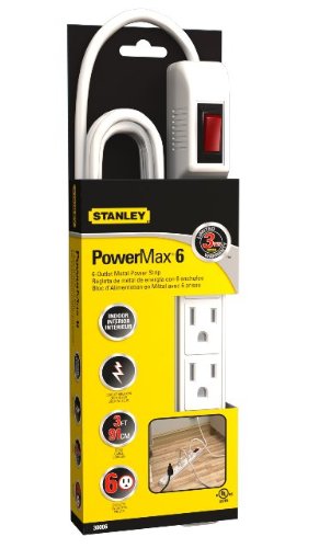 Stanley 30006 Powermax 6 Outlet Power Strip White B003o2spm6 » Test