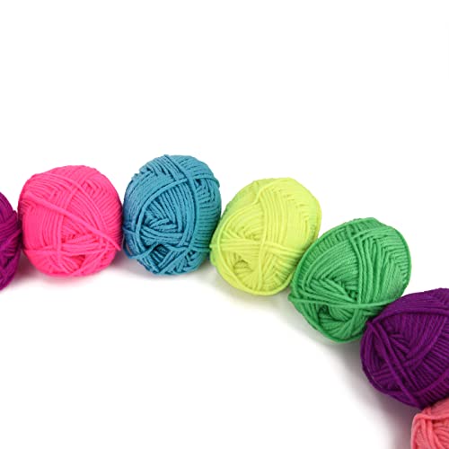 ewtshop Jumbo set crochet yarn in 20 great colours; 20 x 25 g; total ...
