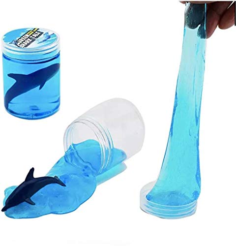 Buy HALO NATION Sea Ocean Slime with Fish, Green Shark Tale Slime for ...