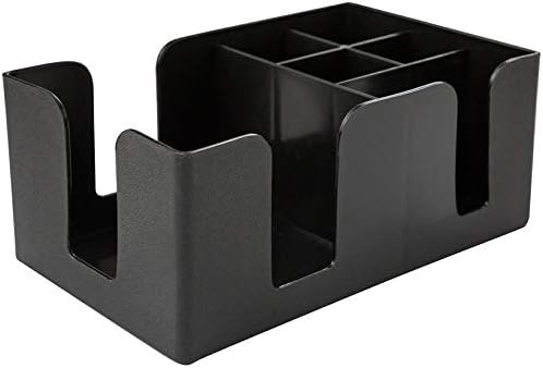 Chabrias Ltd Plastic Classic Bar Caddy Black, Bar Storage, Bar ...