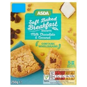 Amazon.com: ASDA Soft Baked Breakfast Biscuits Milk Chocolate & Coconut ...