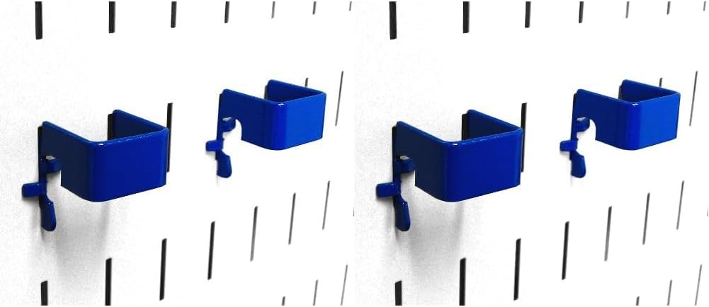 Amazon.com: Wall Control Pegboard 1in x 1in C-Bracket Slotted Metal ...