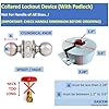 Amazon.com: Gascem Door Knob Lockout Device (Matt Silver, 1 Padlock ...