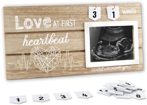Amazon.com: Baby Sonogram Picture Frame w/ Baby Countdown Weeks ...
