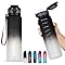 32 oz Water Bottle with Scale Marker, 1Liter Large Capacity ...