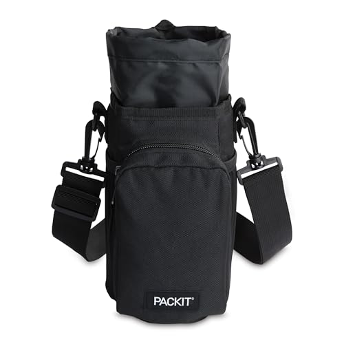 PackIt Freezable Hydration Crossbody Water Bottle Carrier with Strap ...
