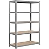 Amazon.com: Topeakmart 5-Tier Utility Shelves, Metal Storage Shelves ...