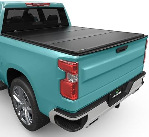 Amazon.com: AUTOSAVER88 FRP Hard Tri-fold Truck Bed Tonneau Cover ...